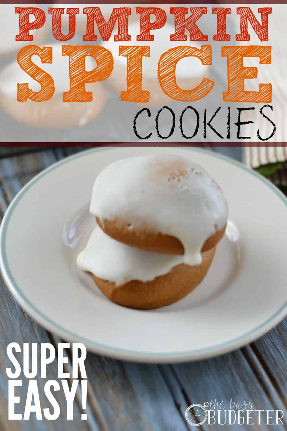 Super Easy Pumpkin Spice Cookies - The Busy Budgeter